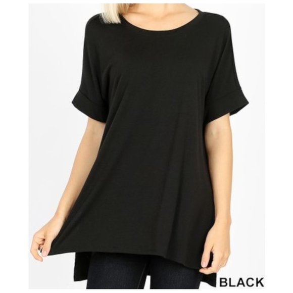 Zenana Outfitters | Tops | New Zenana Premium Black Ss Tee | Poshmark